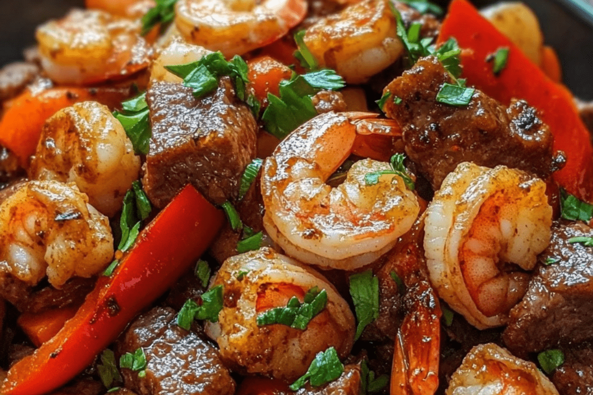 Cajun Beef and Shrimp Stir-Fry Recipe in 30 Minutes