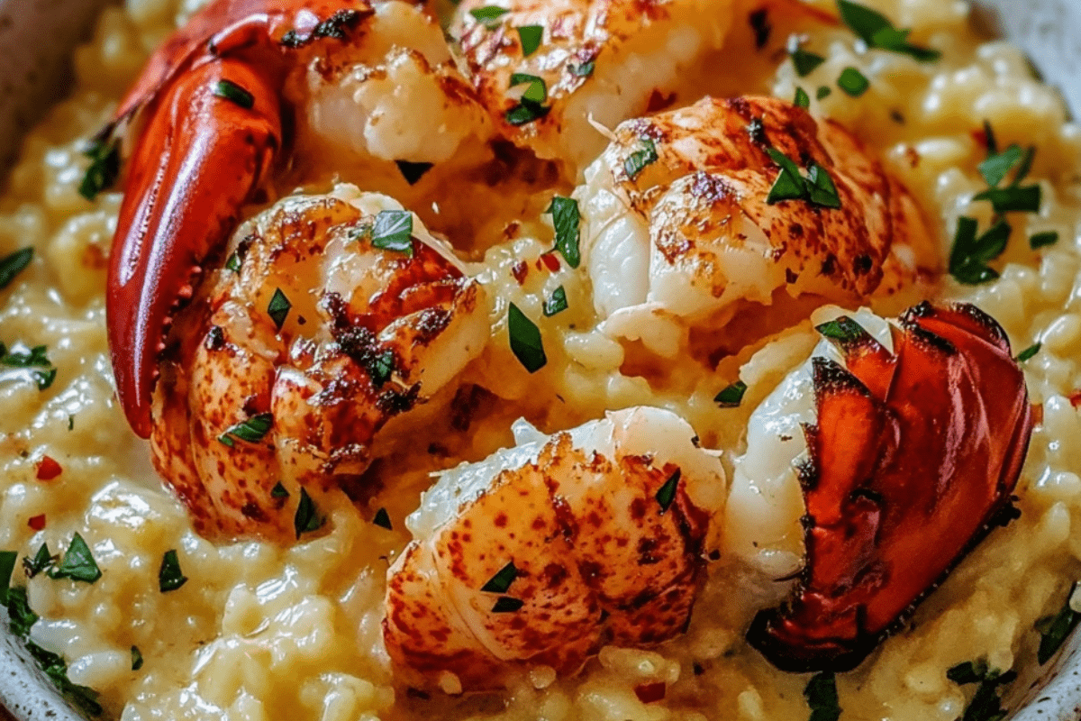 Creamy Lemon Butter Lobster Risotto Recipe