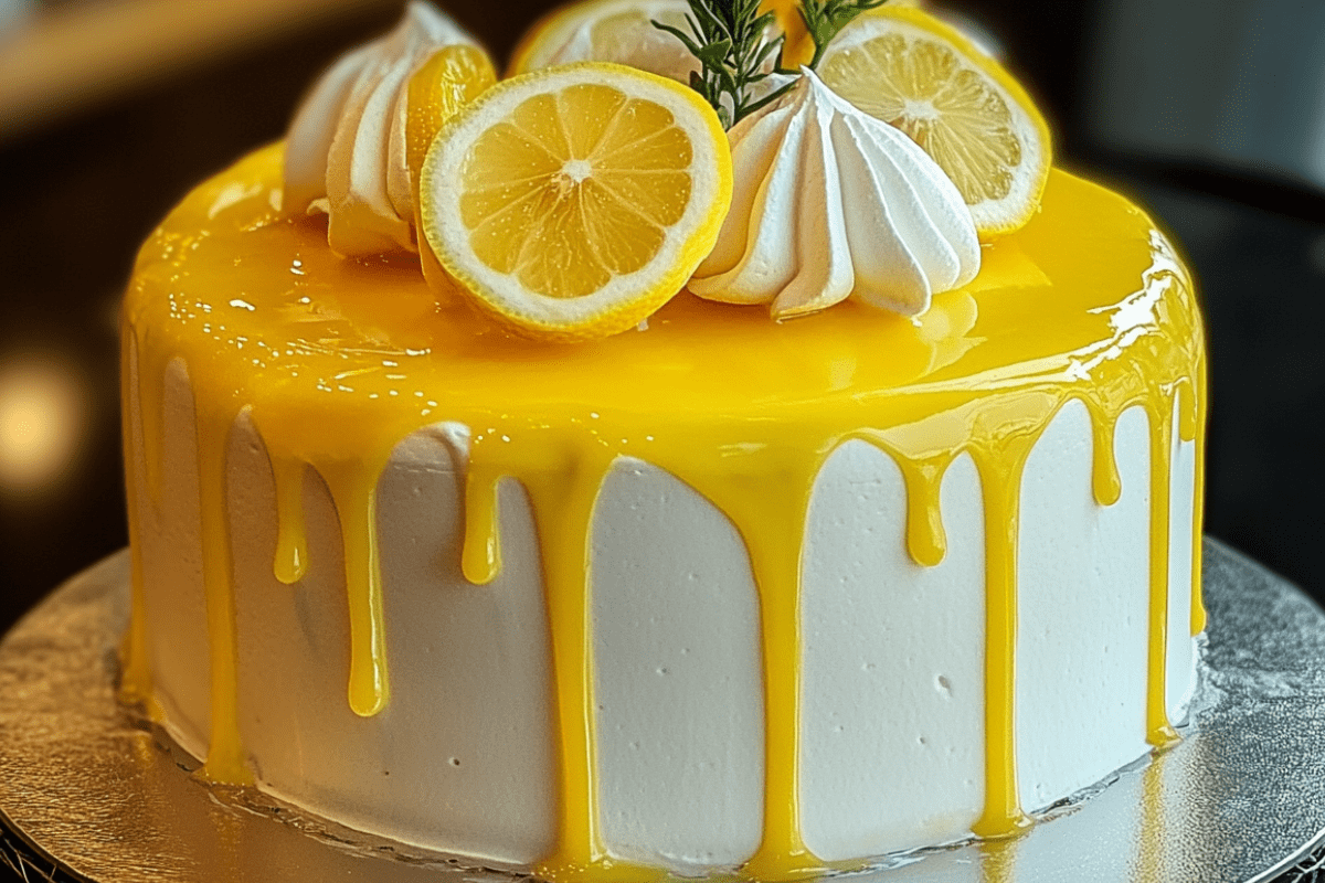 Luscious Lemon Mousse Cake with a Tangy Twist | Easy Recipe